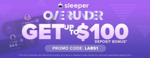 Sleeper Fantasy Promo Code LABS1: $100 Deposit Match + Bonus Picks
