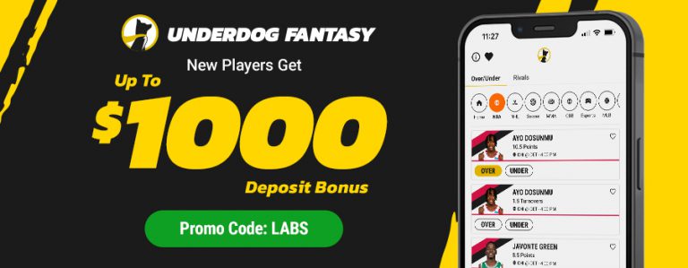 Underdog Fantasy Promo Code LABS